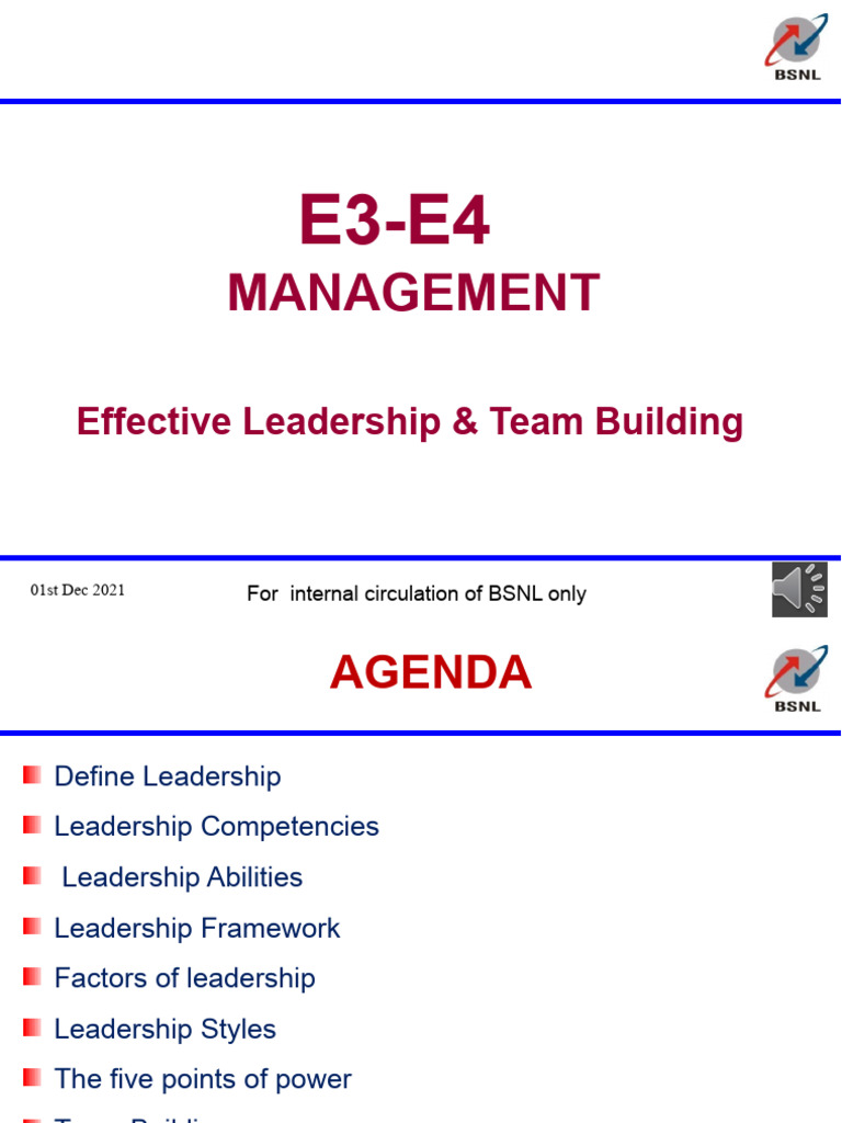 E3-E4_PPT_Chapter 6. Effective Leadership _ Team Building | PDF | Leadership | Power (Social And ...