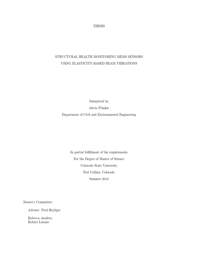Sensor Based Structure Good or Bad ? | PDF | Stiffness | Matrix ...