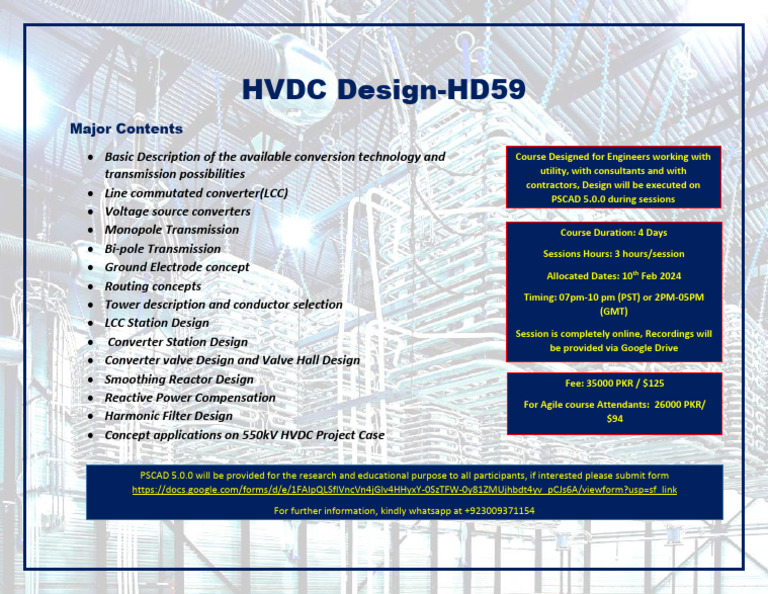 HVDC Design | PDF | High Voltage Direct Current | Electrical Components