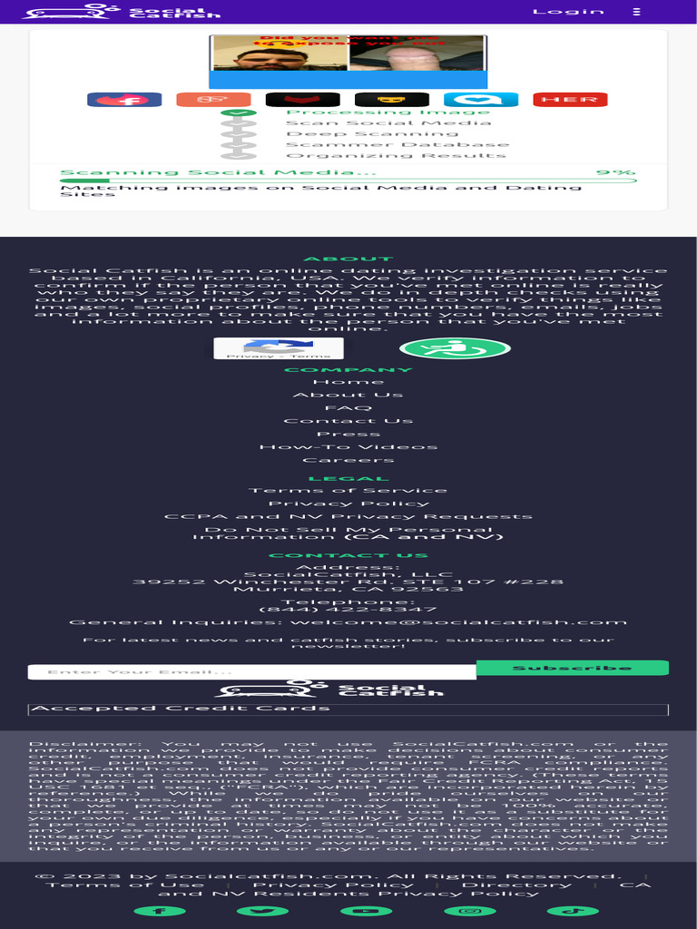 Reverse Image Search People Search - SocialCatfish - Com 6 | PDF