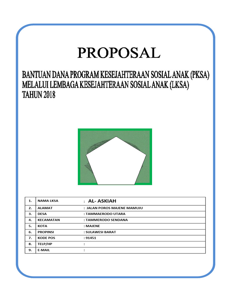 Contoh Proposal Pksa 2018 | PDF | Bisnis