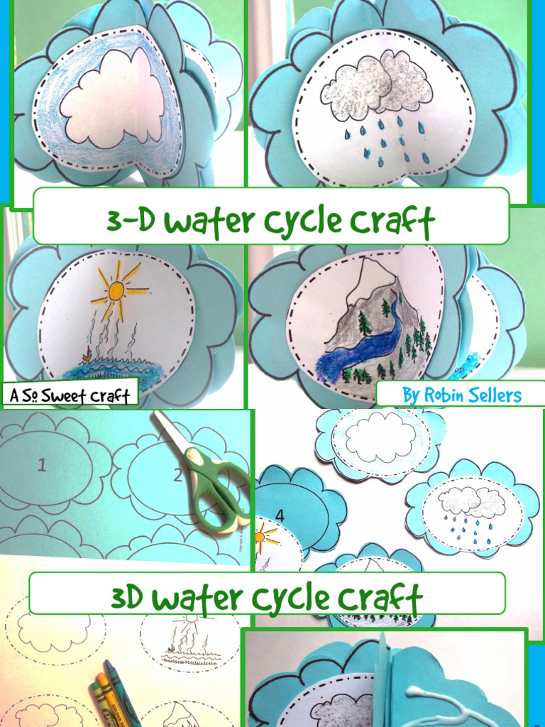 Water Cycle Craft 3 DWater Cycle Craftivity | PDF | Water Cycle