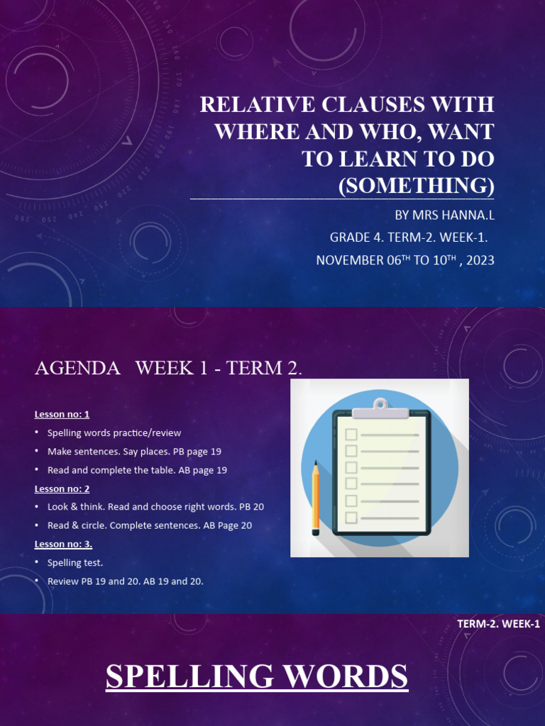 TELSH English G4.T2.Week1 | PDF | Language Arts & Discipline