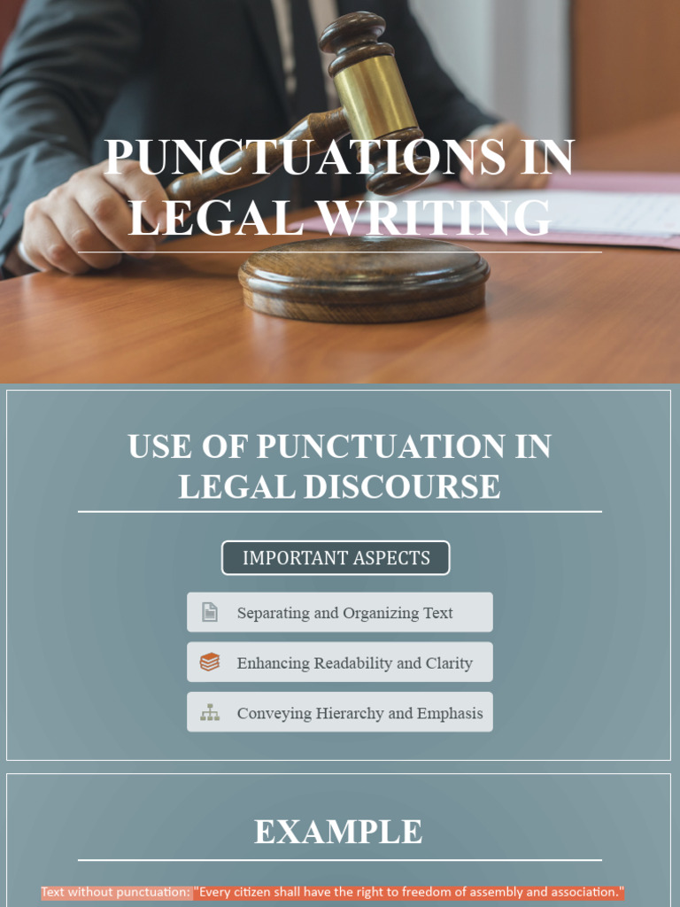Punctuation in Legal Writing | PDF