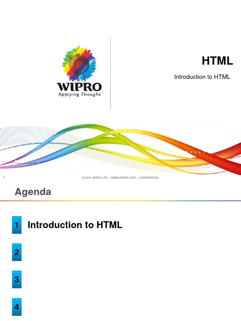 1 - Introduction To HTML | PDF | World Wide Web | Internet & Web