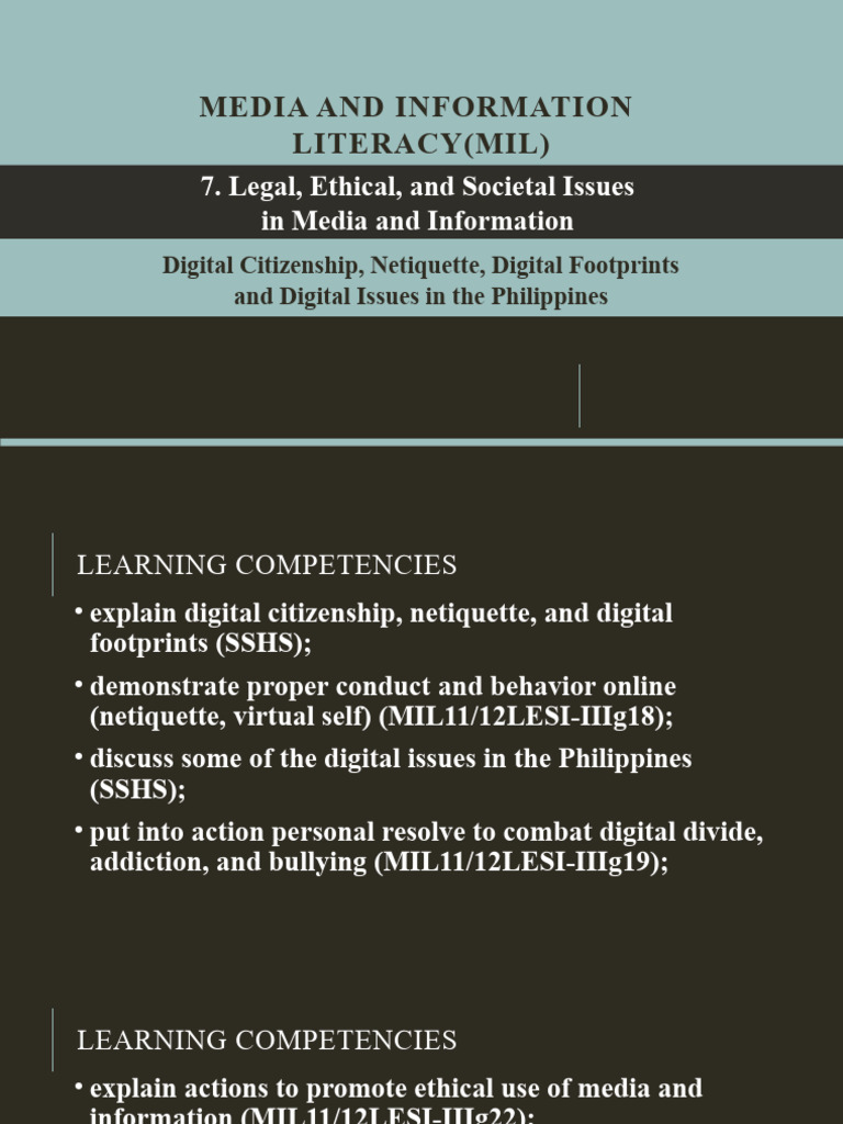 Lesson 9 Digital Citizenship Netiquette Digital Footprints | PDF ...