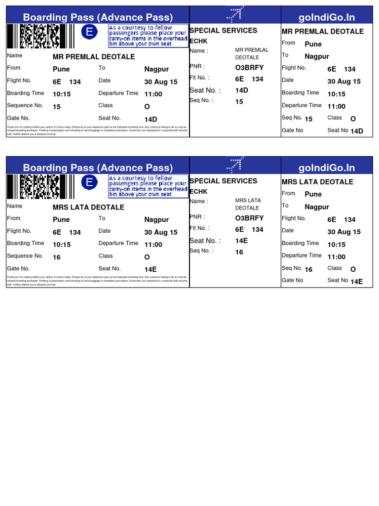BoardingPass Journey2 O3BRFY | PDF | Aviation | Transport