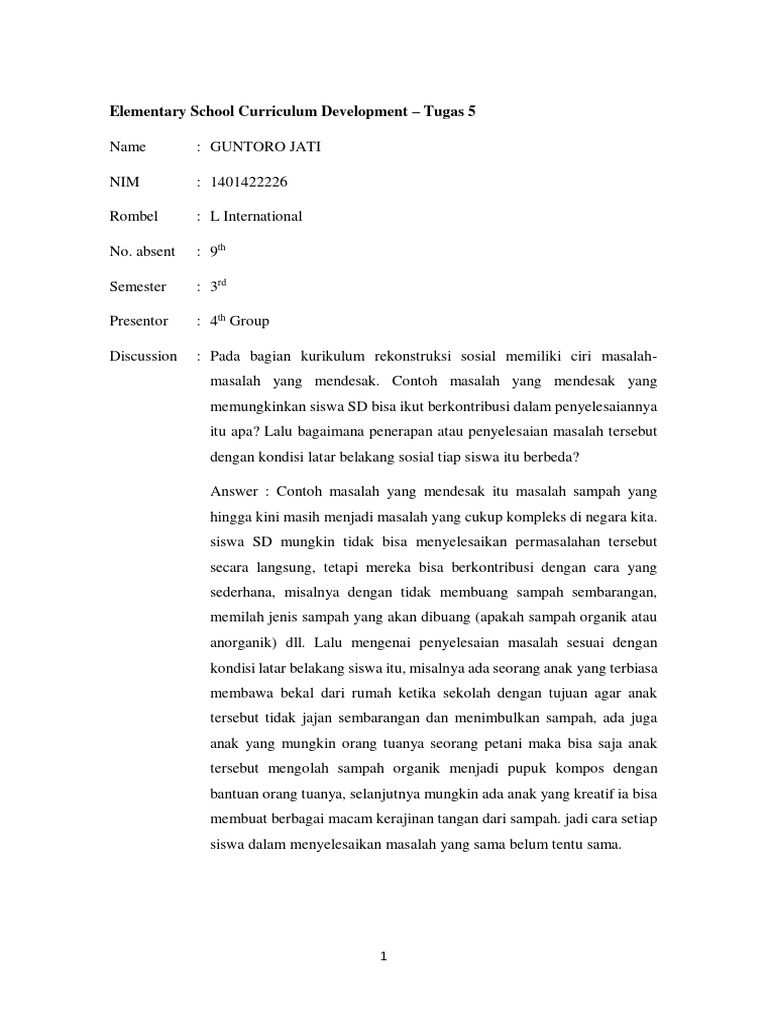 Template Tugas | PDF