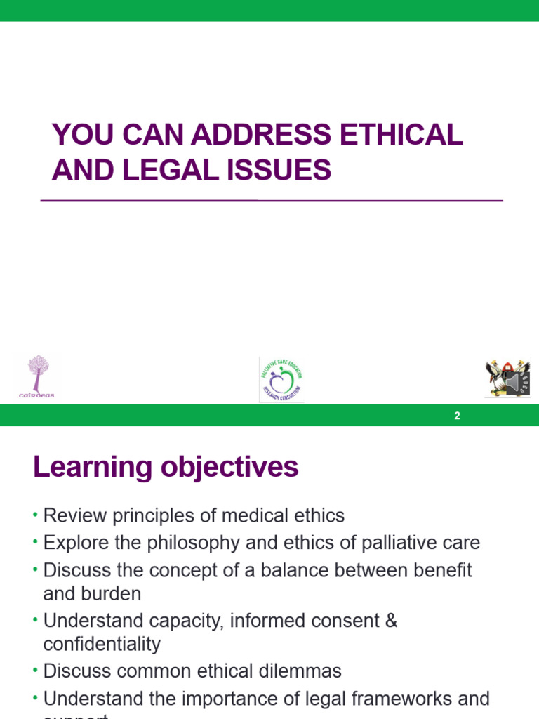 You Can Address Ethical and Legal Issues | PDF | Medical Ethics ...