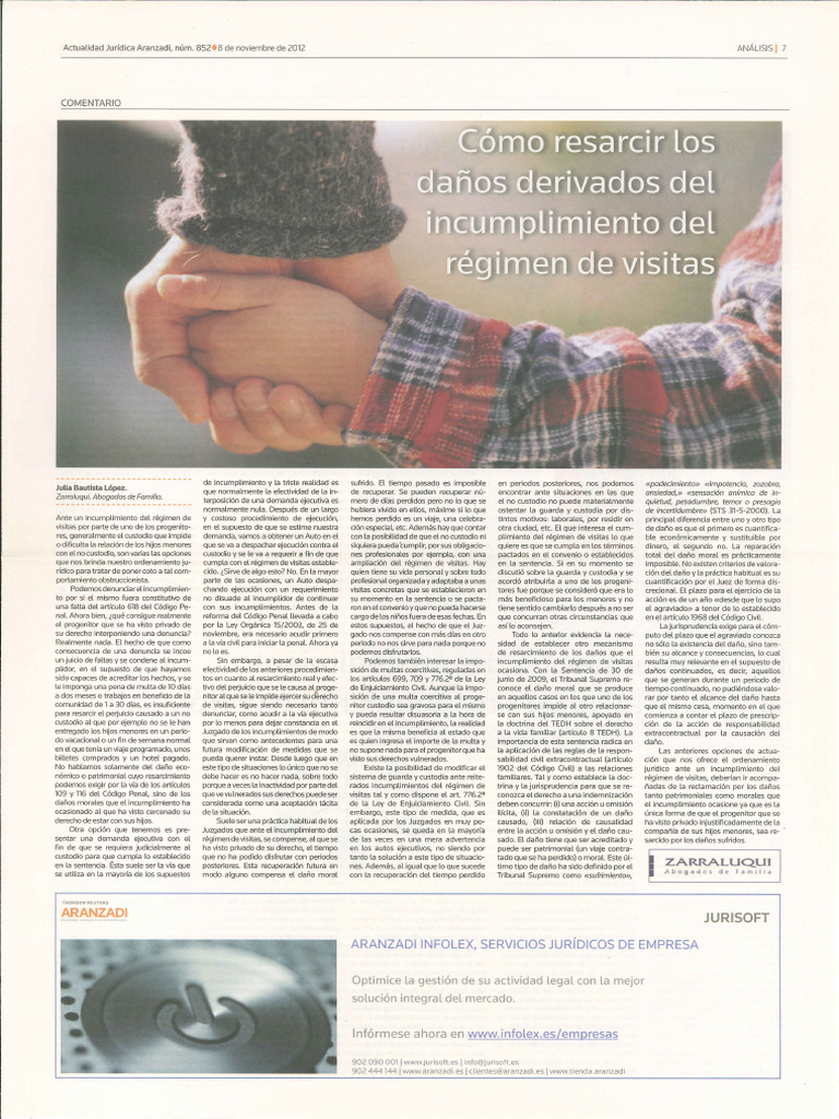 Como Resarcir Los Danos Derivados Del Incumplimiento Del Regimen ...