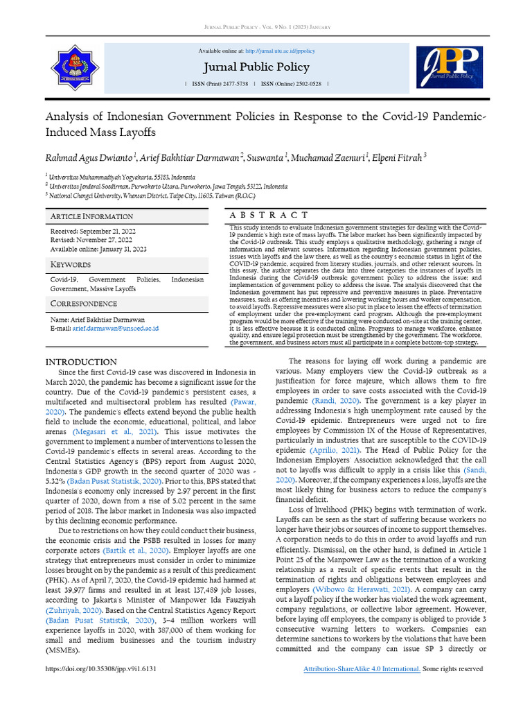 6131 21299 1 PB | PDF | Employment | Layoff