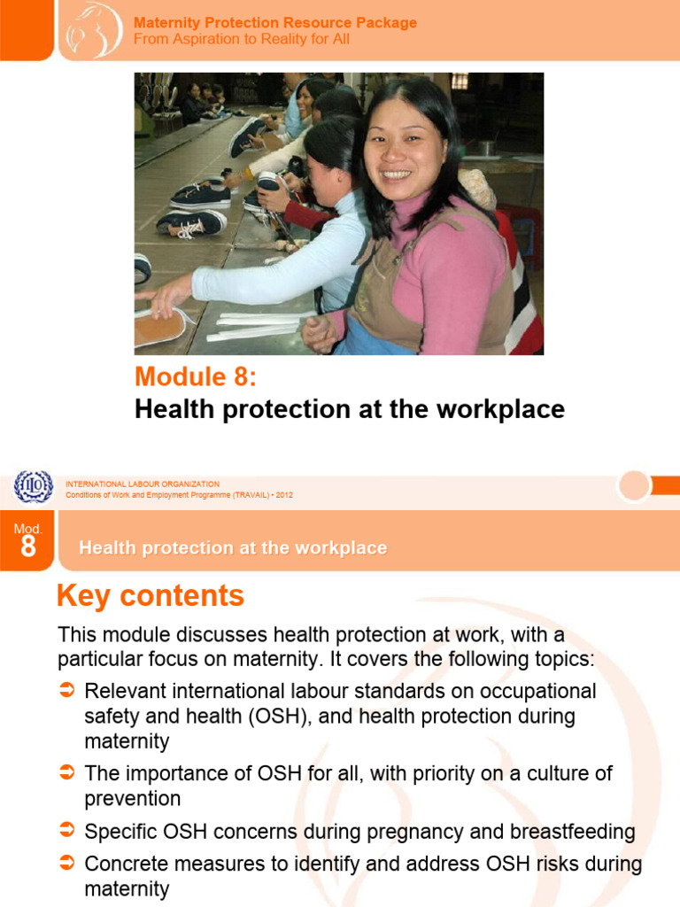 Health Protection at Work Place | PDF | Occupational Safety And Health ...