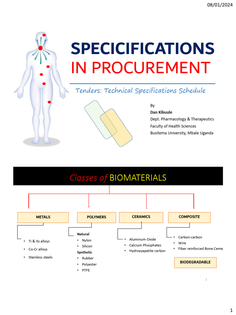 Session Specifications in Procurement | PDF | Specification (Technical Standard) | Procurement