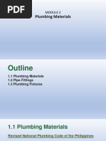 Plumbing and Sanitary Materials List | PDF | Plumbing | Toilet