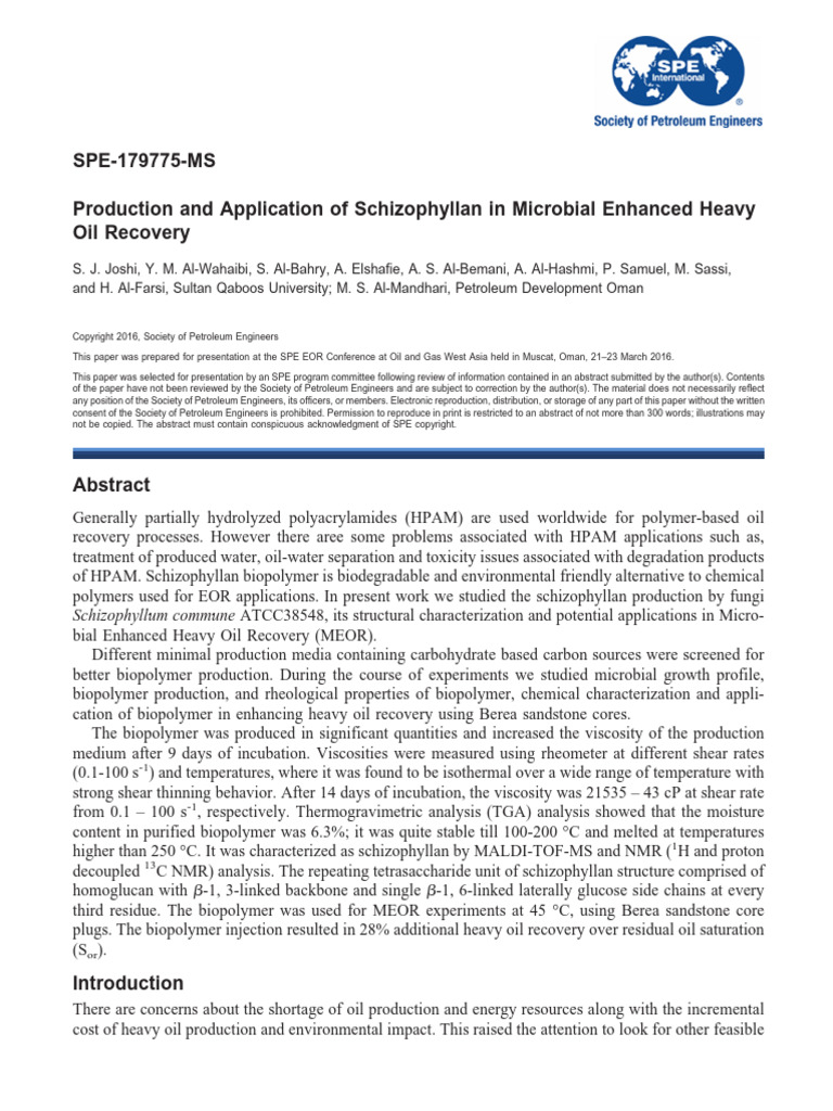 Spe 179775 MS | PDF | Viscosity | Sewage