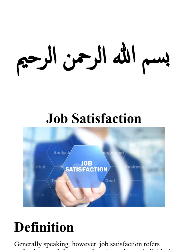 Job Satisfaction | PDF | Job Satisfaction | Motivational