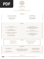 Fallow Restaurant Menu Overview | PDF | Sauce | Pickling