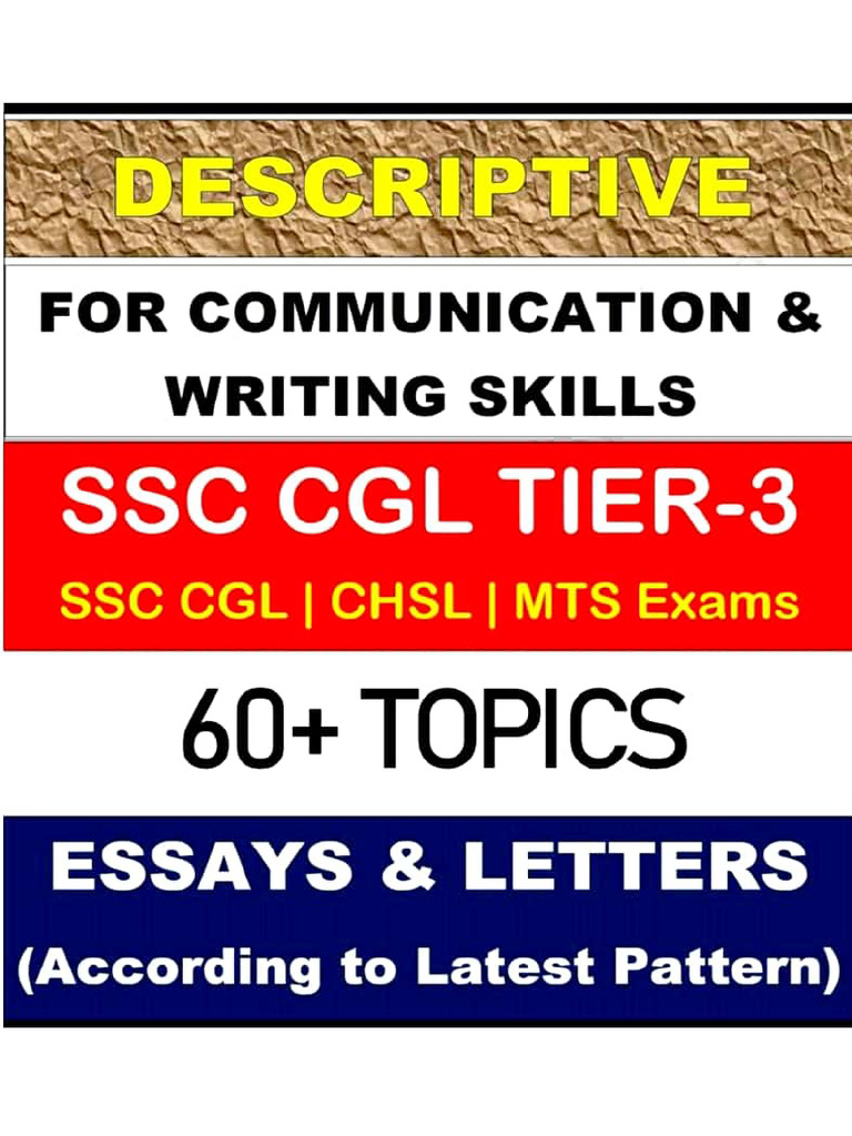 Essay and Letter Writing Descriptive Book SSC | PDF