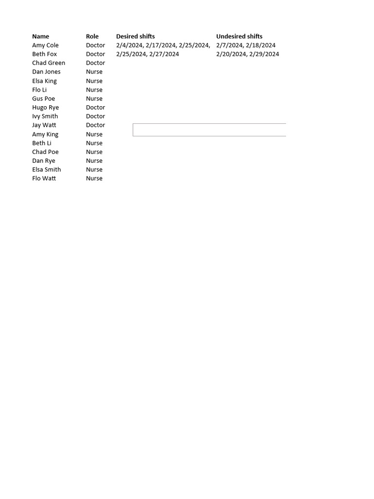 Sample Input Template | PDF