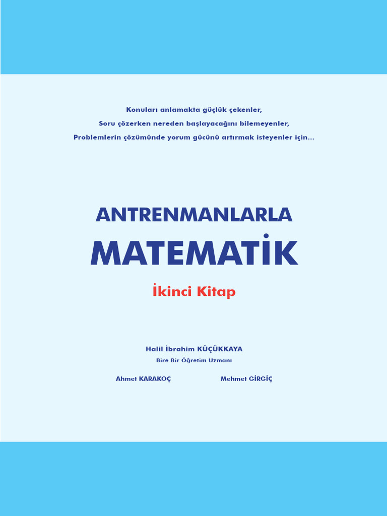 Antrenmanlarla Matematik INDEX-2 | PDF