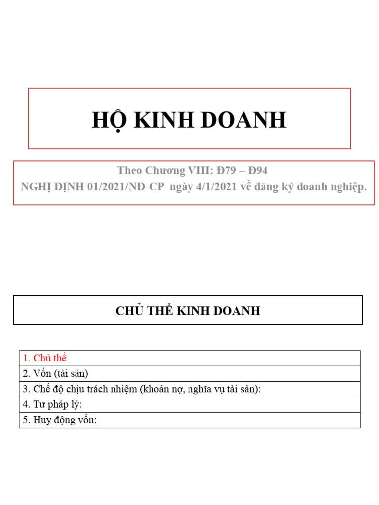 H Kinh Doanh | PDF