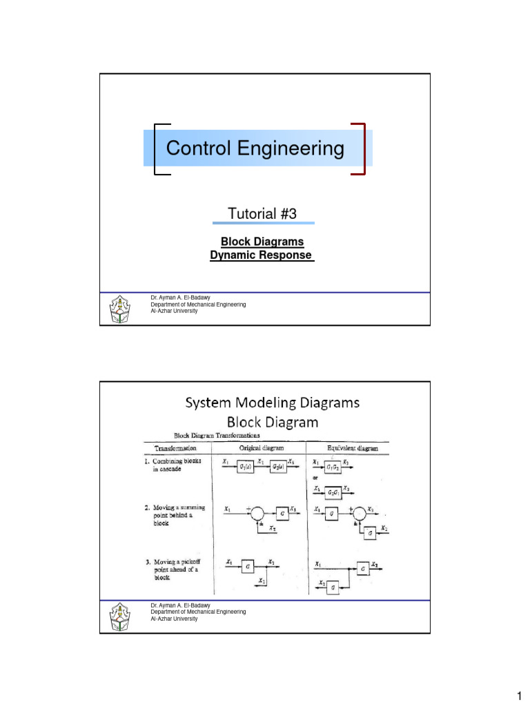 نسخة من Control Tutorial 3 | PDF | Control Engineering | Signal Processing