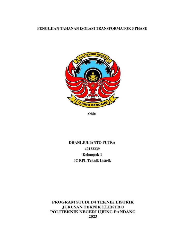 Pengujian Tahanan Isolasi - DHANI JP | PDF