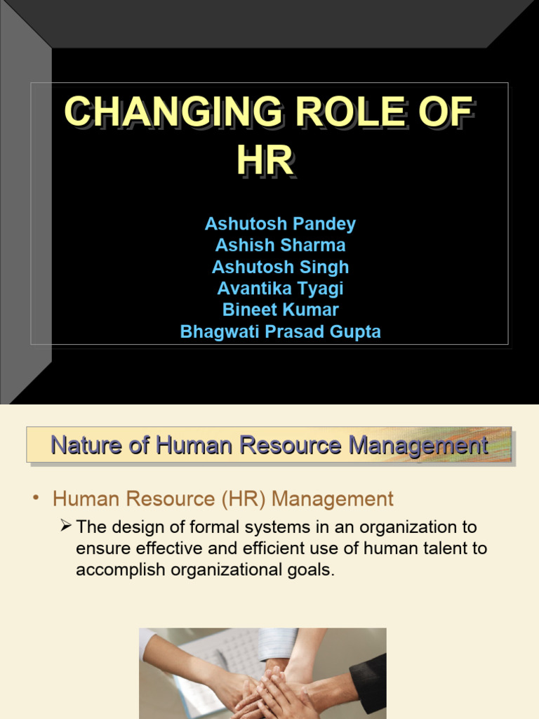 Changing Role of HR Changing Role of HR | Download Free PDF | Human Resources | Human Resource ...