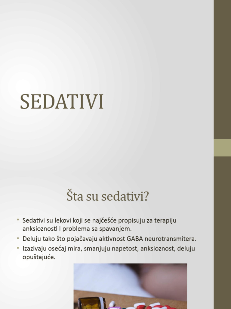 Sedativ I | PDF