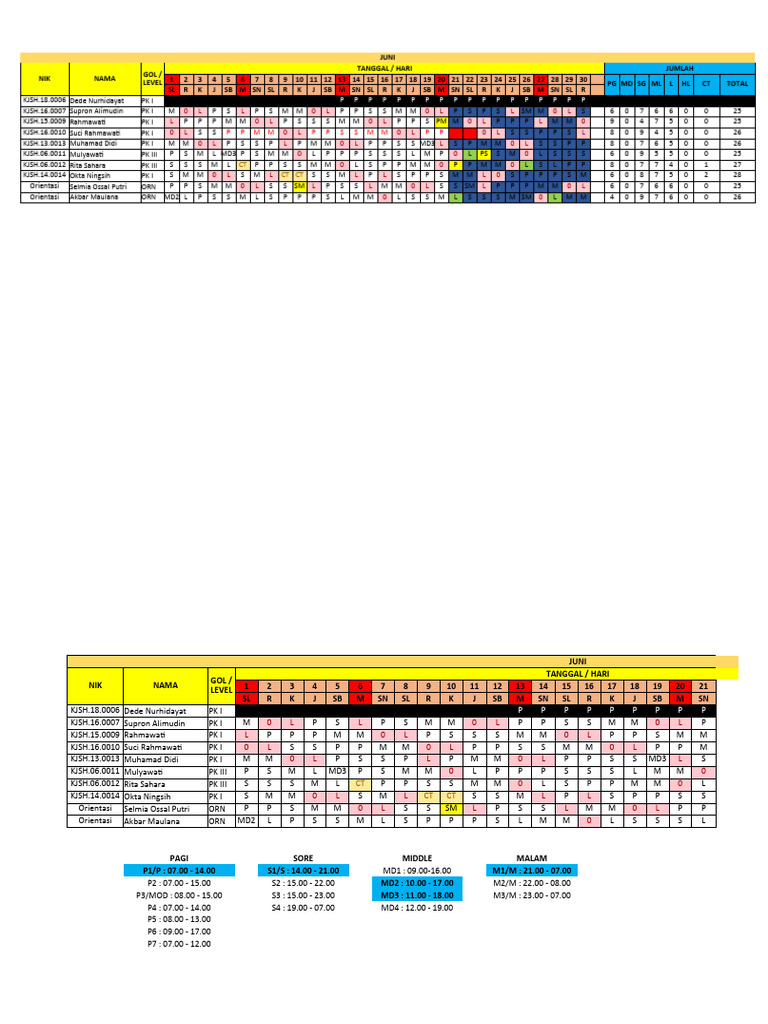 Juni 2021 - Master Jadwal New | PDF