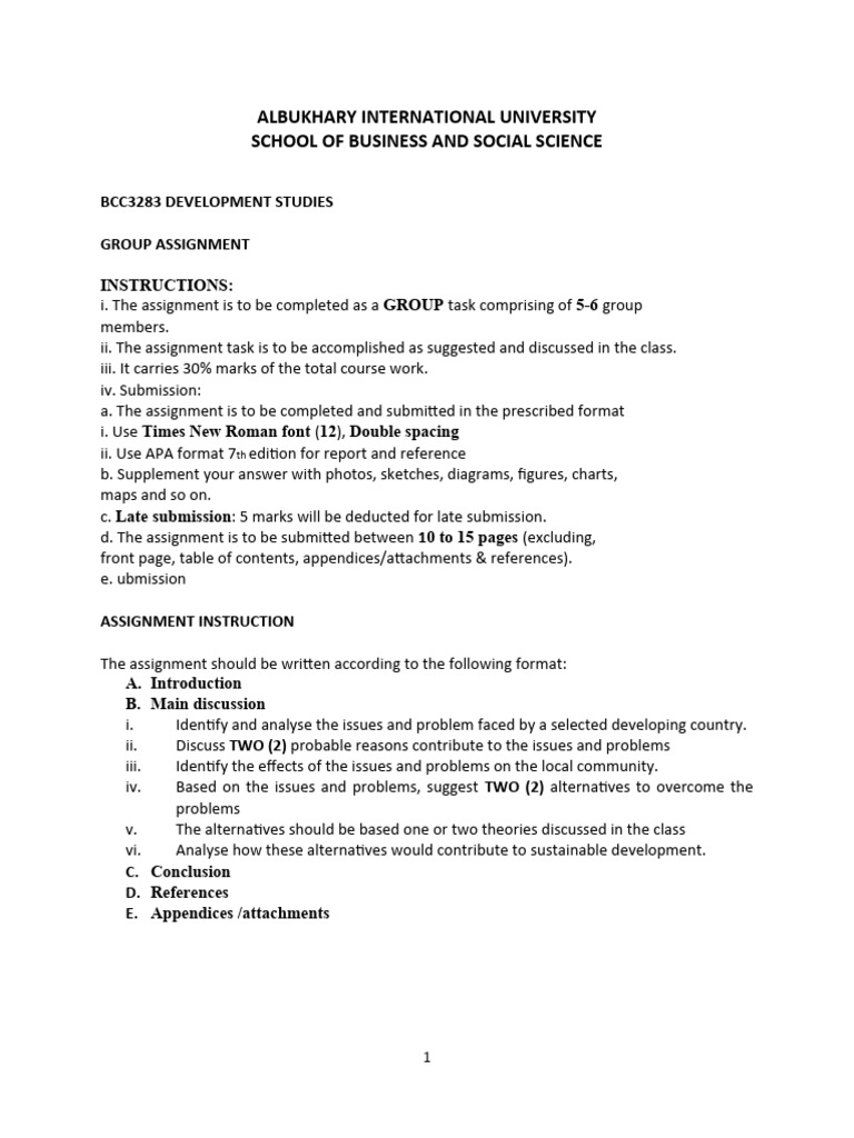 Group Assignment | PDF