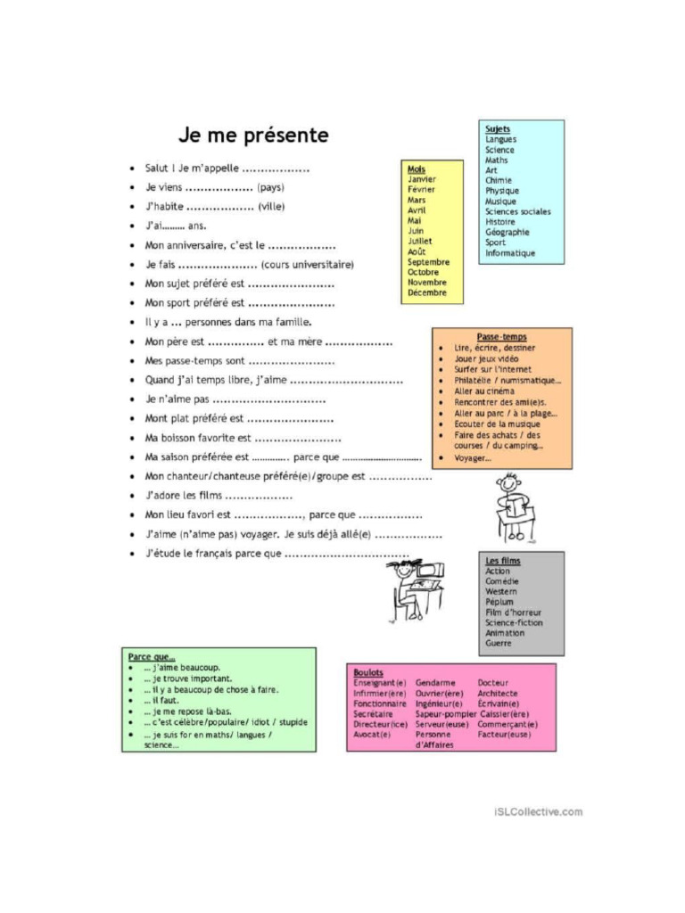 Je Me Présente | PDF