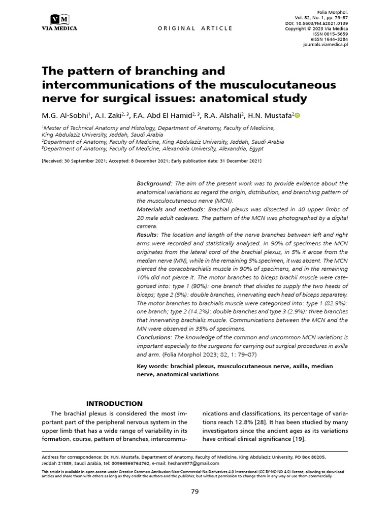 The Pattern of Branching and Intercommunications of The ...