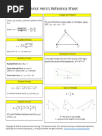 8th Grade STAAR Reference Sheet | PDF