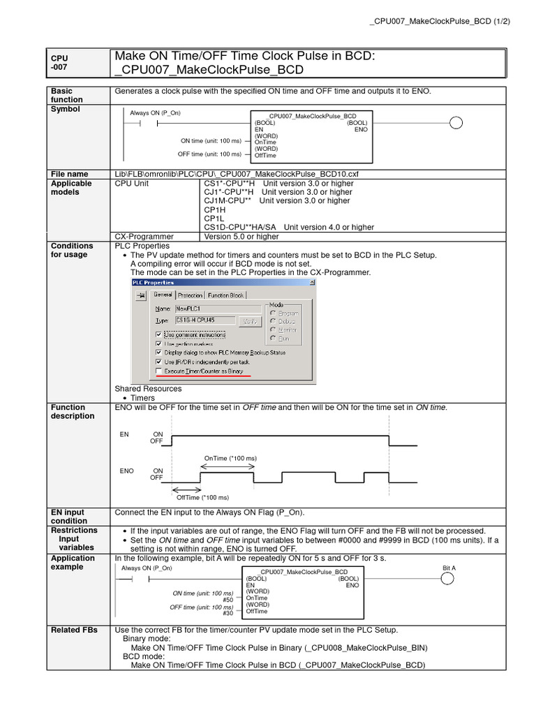 CPU007 MakeClockPulse BCD | PDF | Binary Coded Decimal | Central Processing Unit