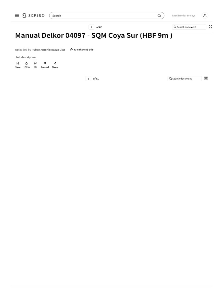 Delkor HBF Manaul | PDF