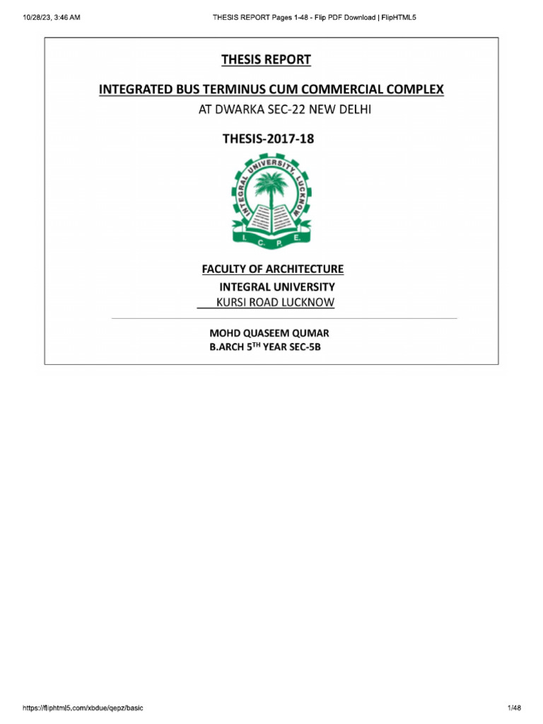 Terminal Thesis India | PDF