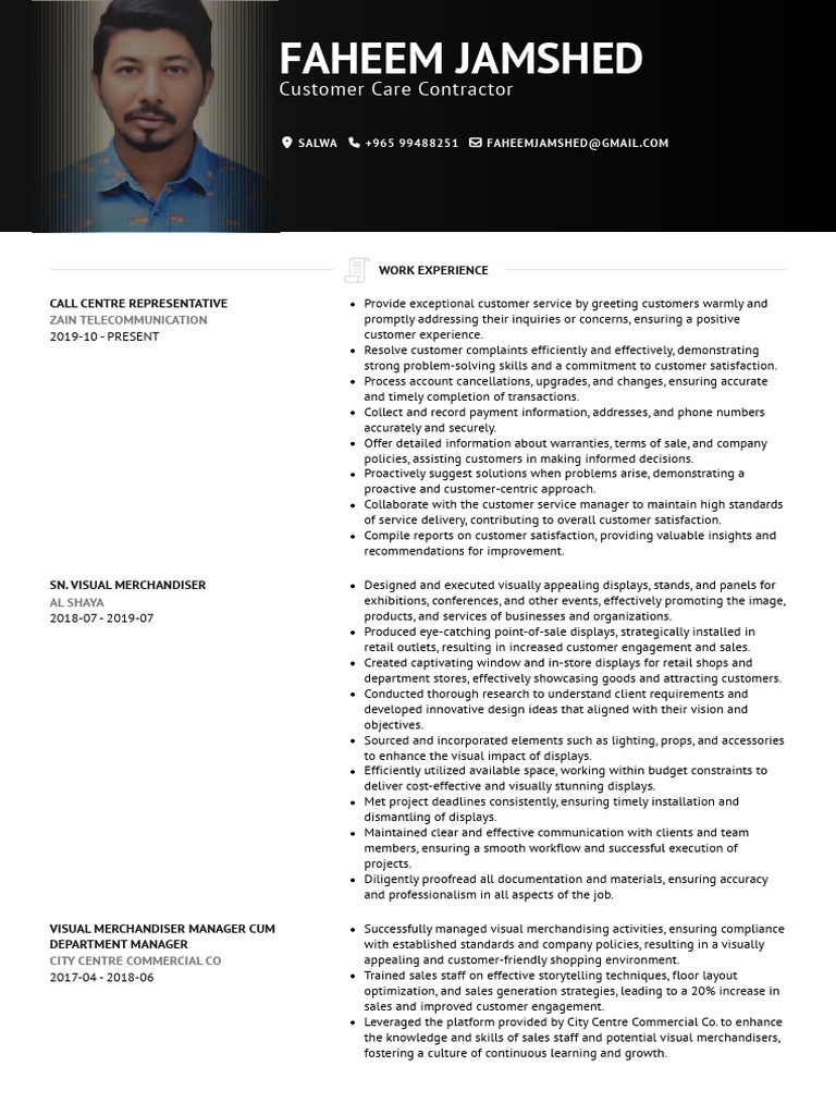 Faheem Jamshed Resume | Download Free PDF | Retail | Brand