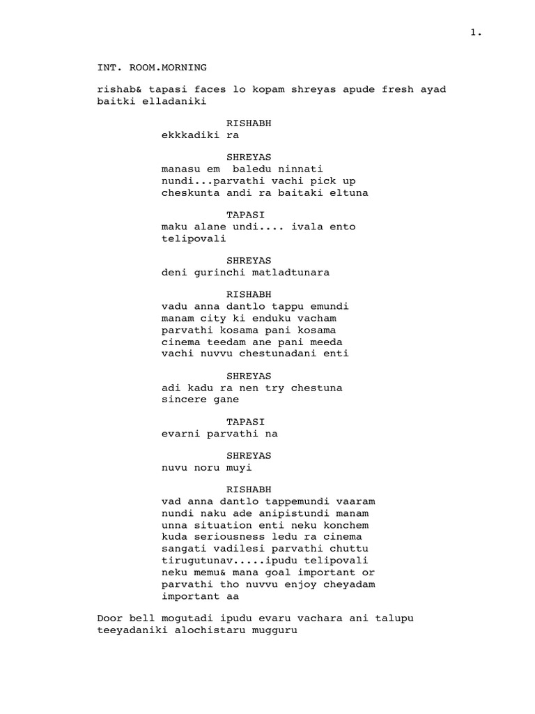 Screenplay 2 | PDF
