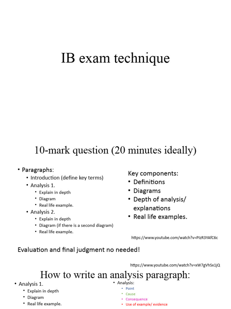 IB Exam Technique. Isabel | PDF | Demand | Price Elasticity Of Demand
