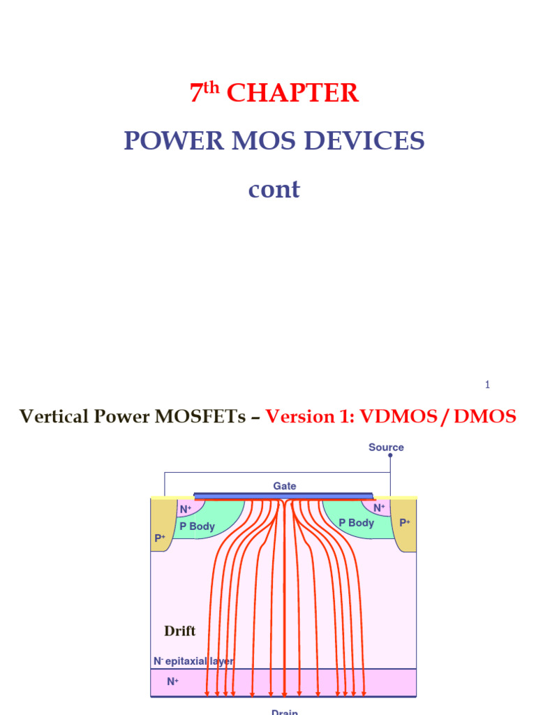 DSP-PSD - Lecture 5 - Chapter 7 - Cont - 20.11.2023 | PDF | Mosfet | Field Effect Transistor