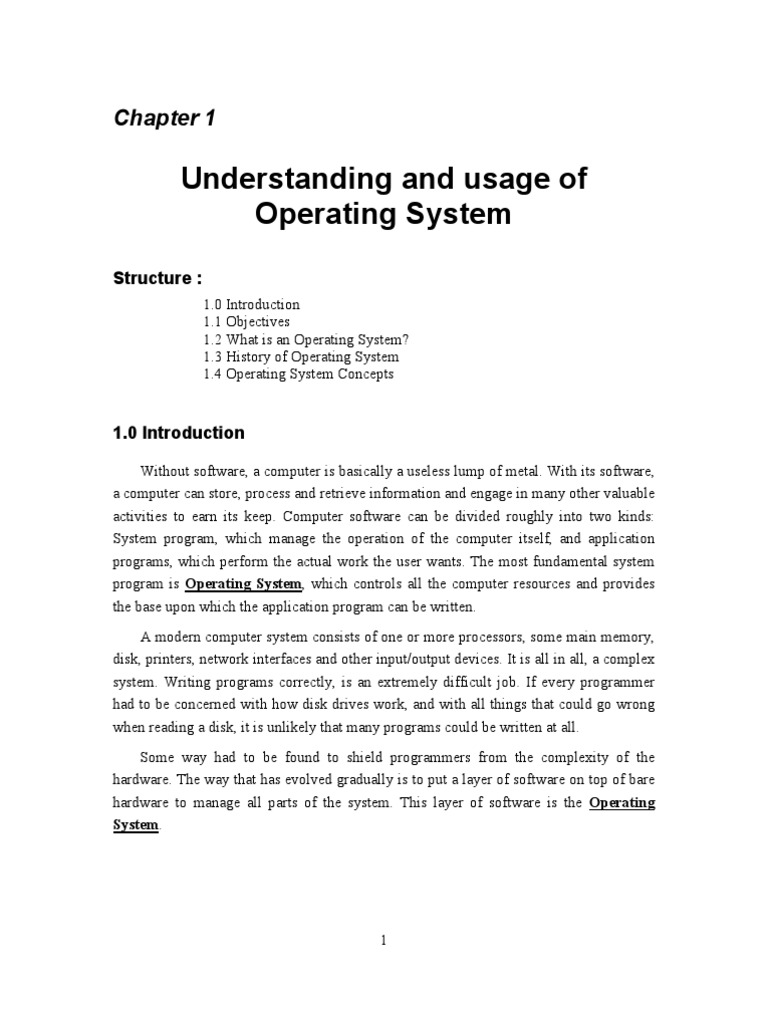 Operating System | PDF | Operating System | Microsoft Windows