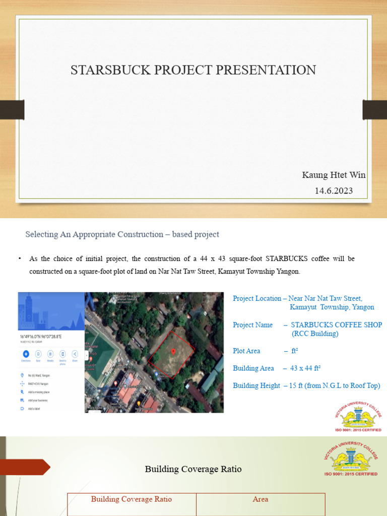 Starbucks Project Presentation | PDF | Beam (Structure) | Civil Engineering