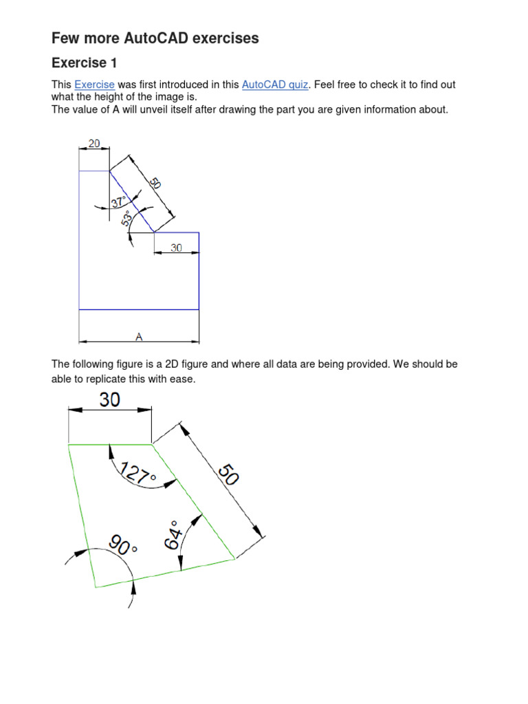 Prctical 6 Autocad 2d Drawing Practice Final | PDF
