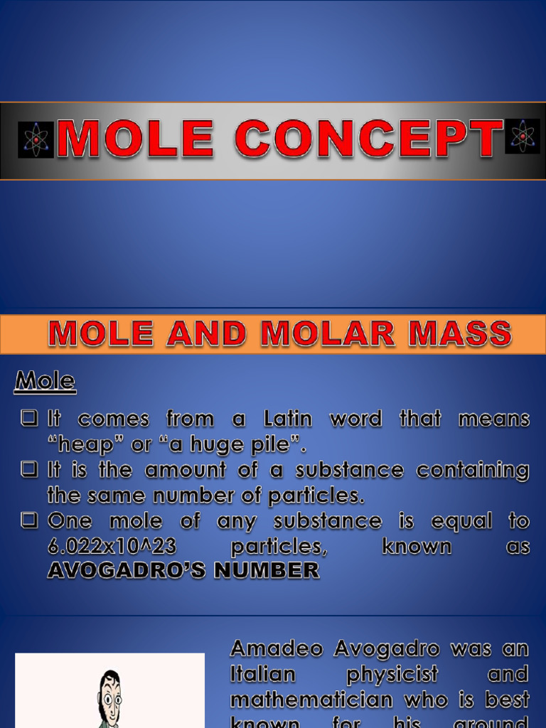 Mole and Molar Mass | PDF