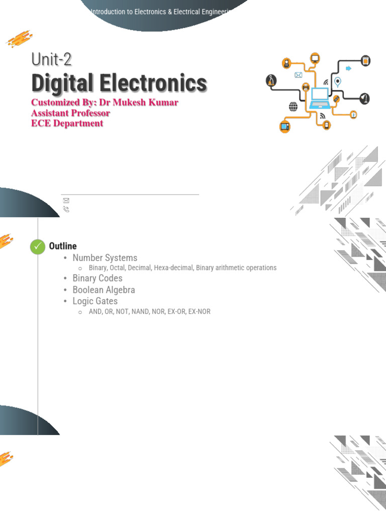 Unit Digital Electronics - DR M Kumar | Download Free PDF | Subtraction | Binary Coded Decimal