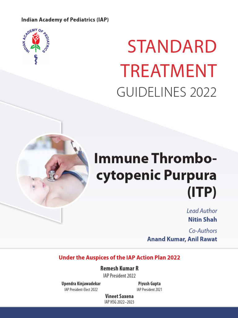IAP 2022 Guidelines for ITP in Children | PDF | Diseases And Disorders ...