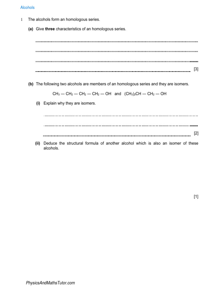 Characteristics and Reactions of Alcohols | PDF | Ethanol | Ester