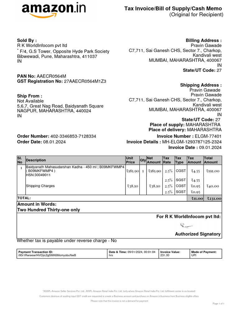 Invoice | PDF | Invoice | Taxes