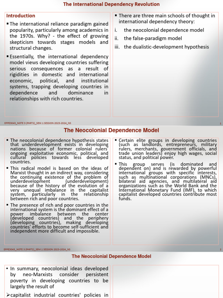 Understanding International Dependency Theory | PDF
